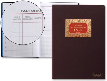 Libro de Facturas Recibidas Folio Miquelrius 100 hojas